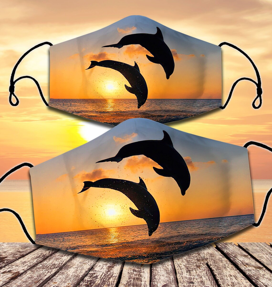 Dolphin Face Mask | Etsy
