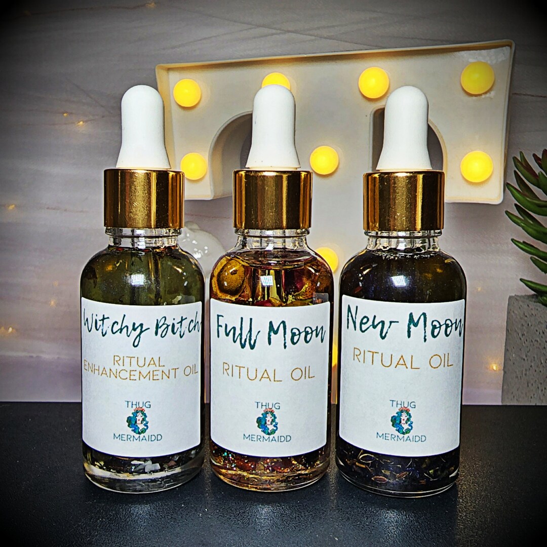 WITCHY RITUAL Ritual Oil Bundle Manifestation Oil, Abundance Oil ...