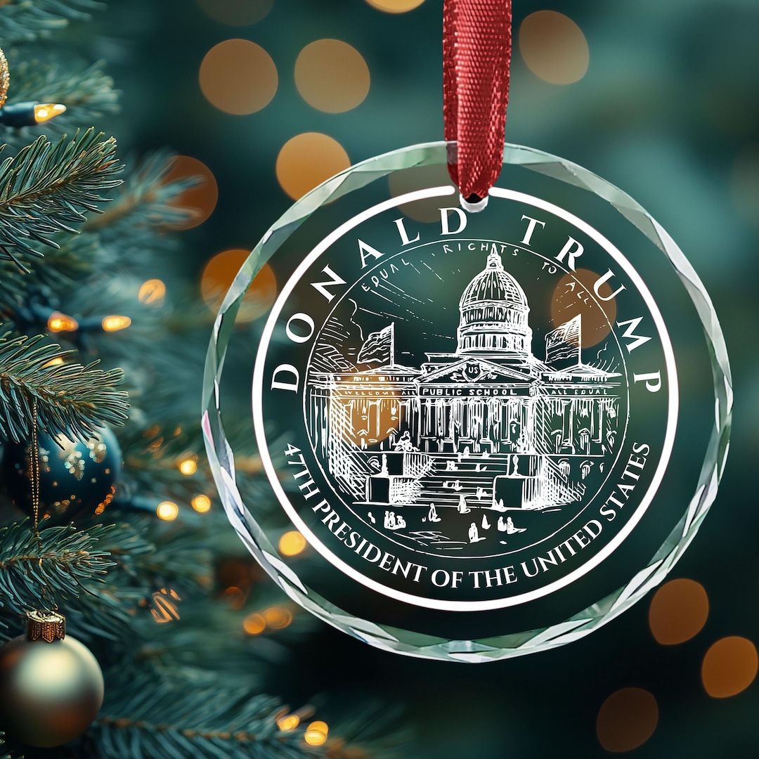 Trump 2024 Ornament | 47th President Seal | Trump Christmas Ornament ...