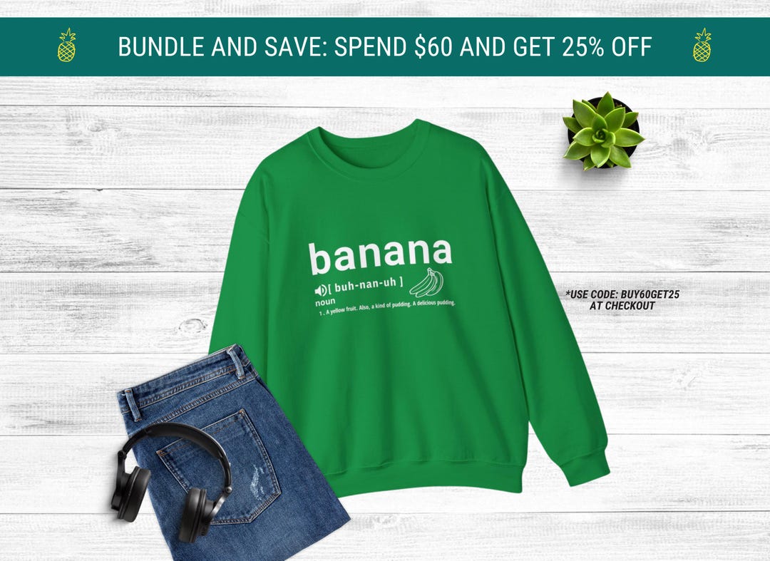 Psych Banana Sweatshirt* | Psych Spelling Bee Sweater | Psych TV Show ...