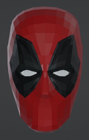Deadpool Faceshell Pepakura Pattern - Etsy