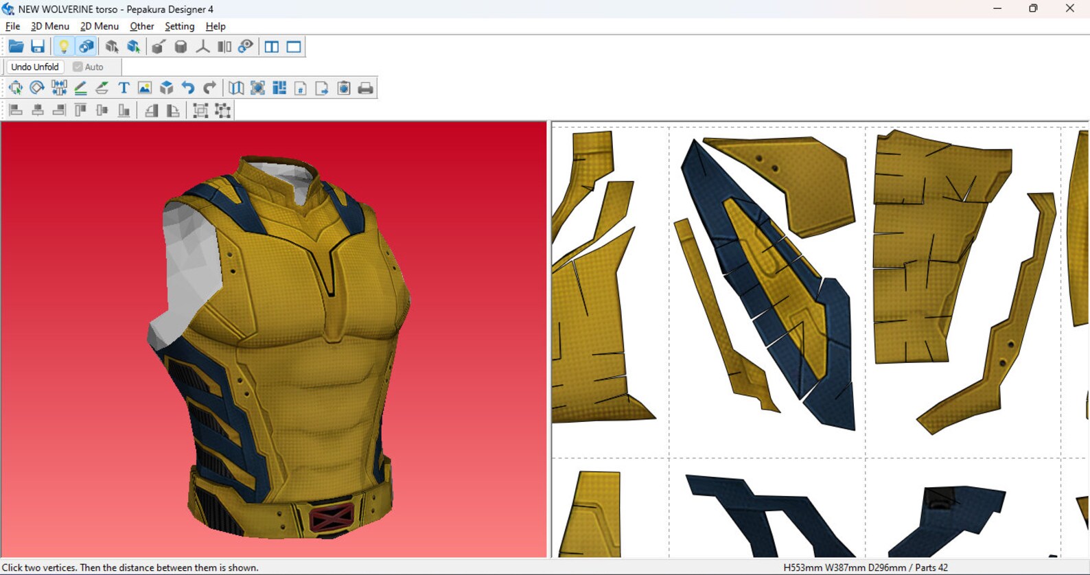 Wolverine Armor EVA FOAM Pepakura Pattern - Etsy UK