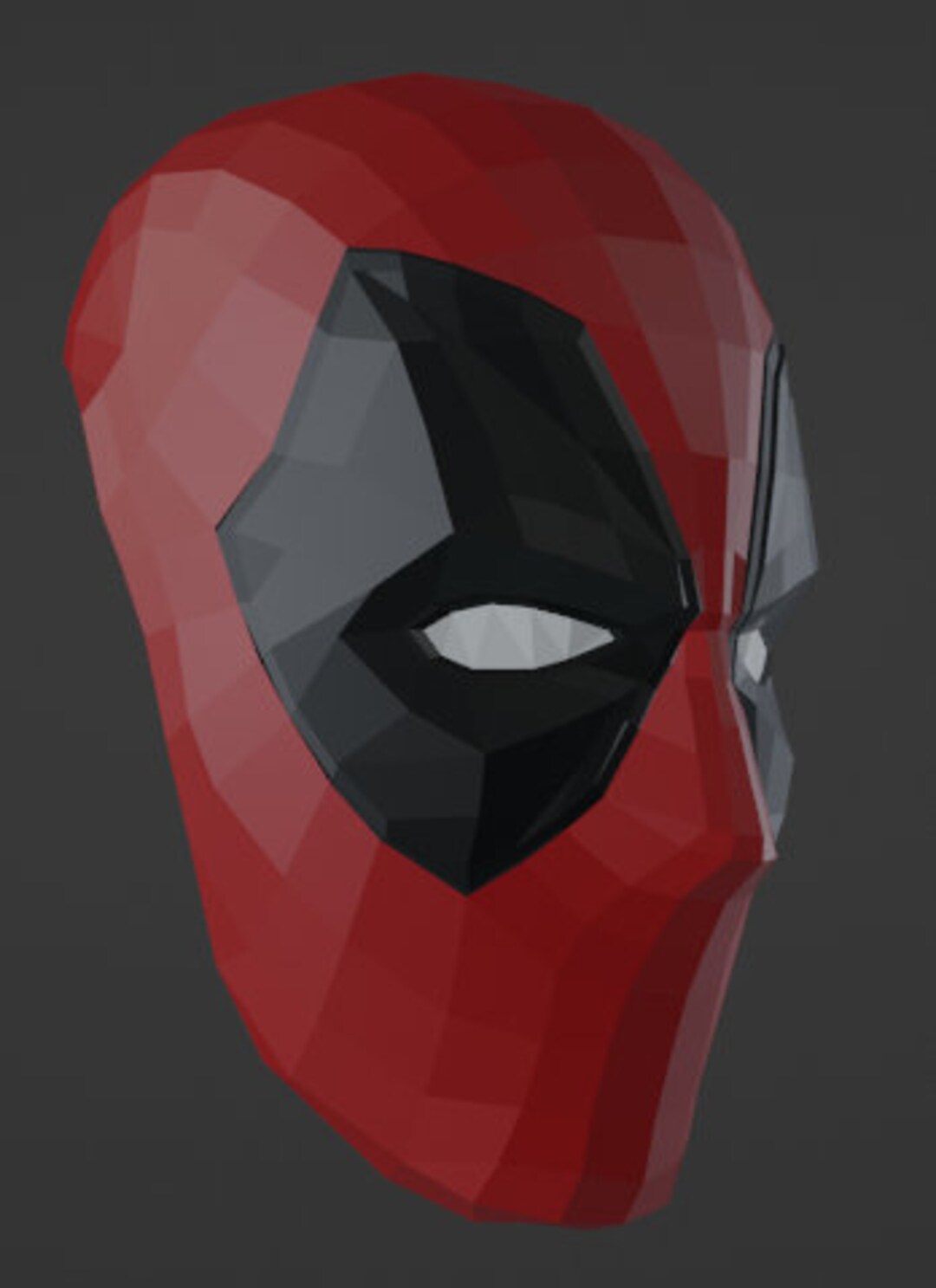 Deadpool Faceshell Pepakura Pattern - Etsy
