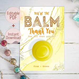 Editable EOS Lip Balm Holder Nurses Week Teacher Appreciation You're ...