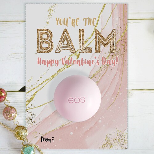 EDITABLE Lip Balm Tags You're the Balm Printable Teacher - Etsy