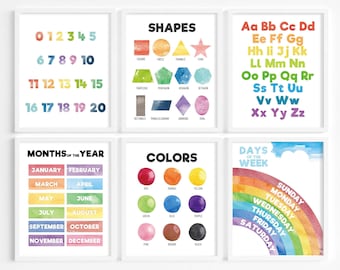 Rainbow Colors Classroom Decor - Etsy