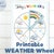 Printable Today's Weather Wheel Preschool Kindergarten Activity ...