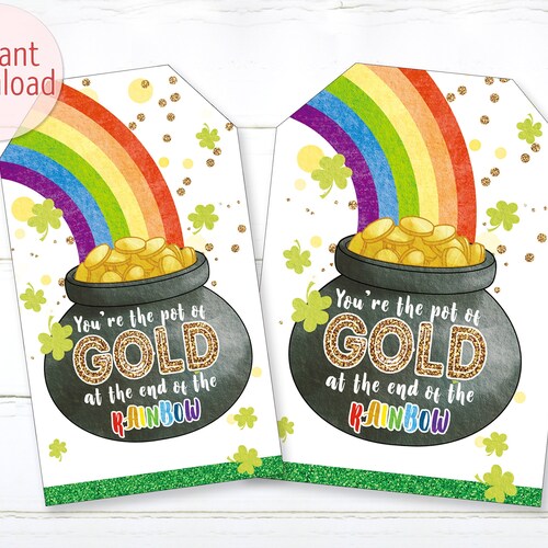 Teacher Appreciation Printable Tag Teacher Rainbow Tags - Etsy