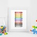 Rainbow Crayon Colors Printable Home School Educational Print Nursery ...
