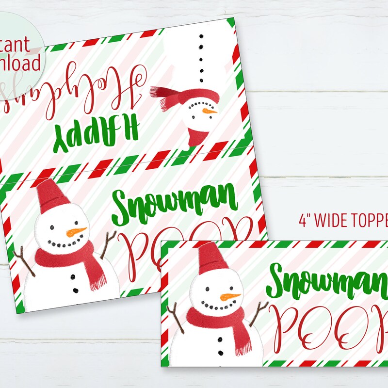 Snowman Poop Bag Topper - Etsy