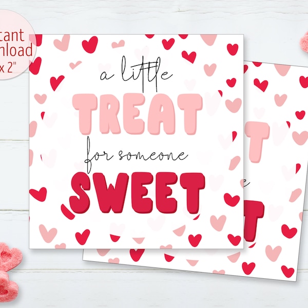 A Little Treat for Someone Sweet Labels Printable - Etsy