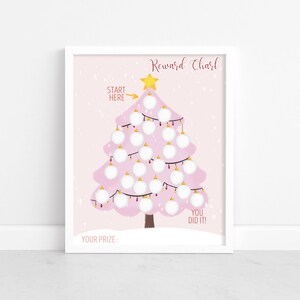 Printable Christmas Reward Chart for Kids Winter Tree Behavior Chart ...