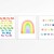 Watercolor Rainbow Shape Chart Geometric Shapes Preschool Poster Home ...