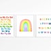 Months of the Year Printable Home School Print Watercolor Rainbow ...