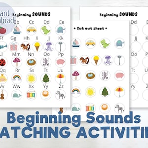 Printable Beginning Sounds Preschool Printables Worksheets ABC Letters ...