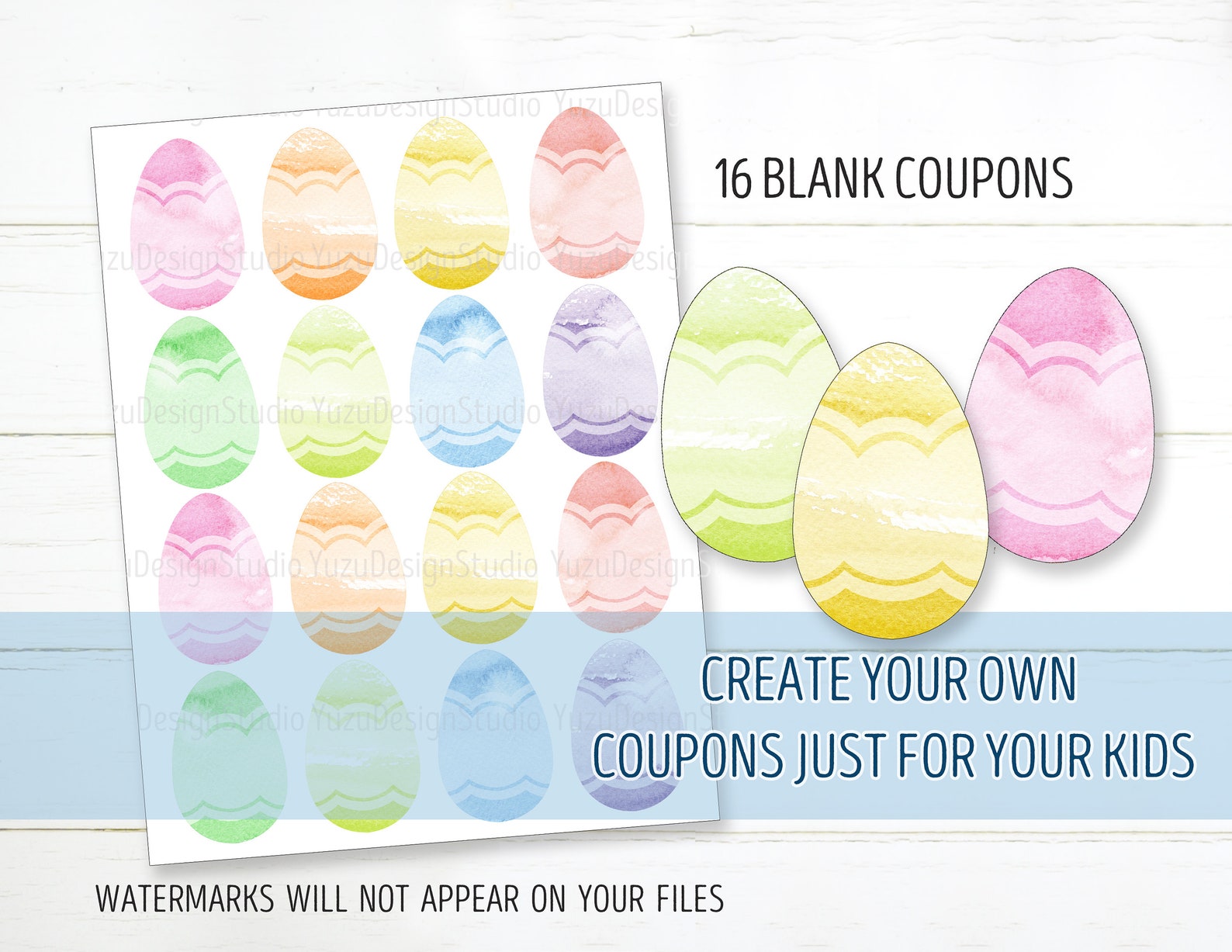 Printable Easter Egg Filler Coupons Kid's Holiday Coupons Reward ...