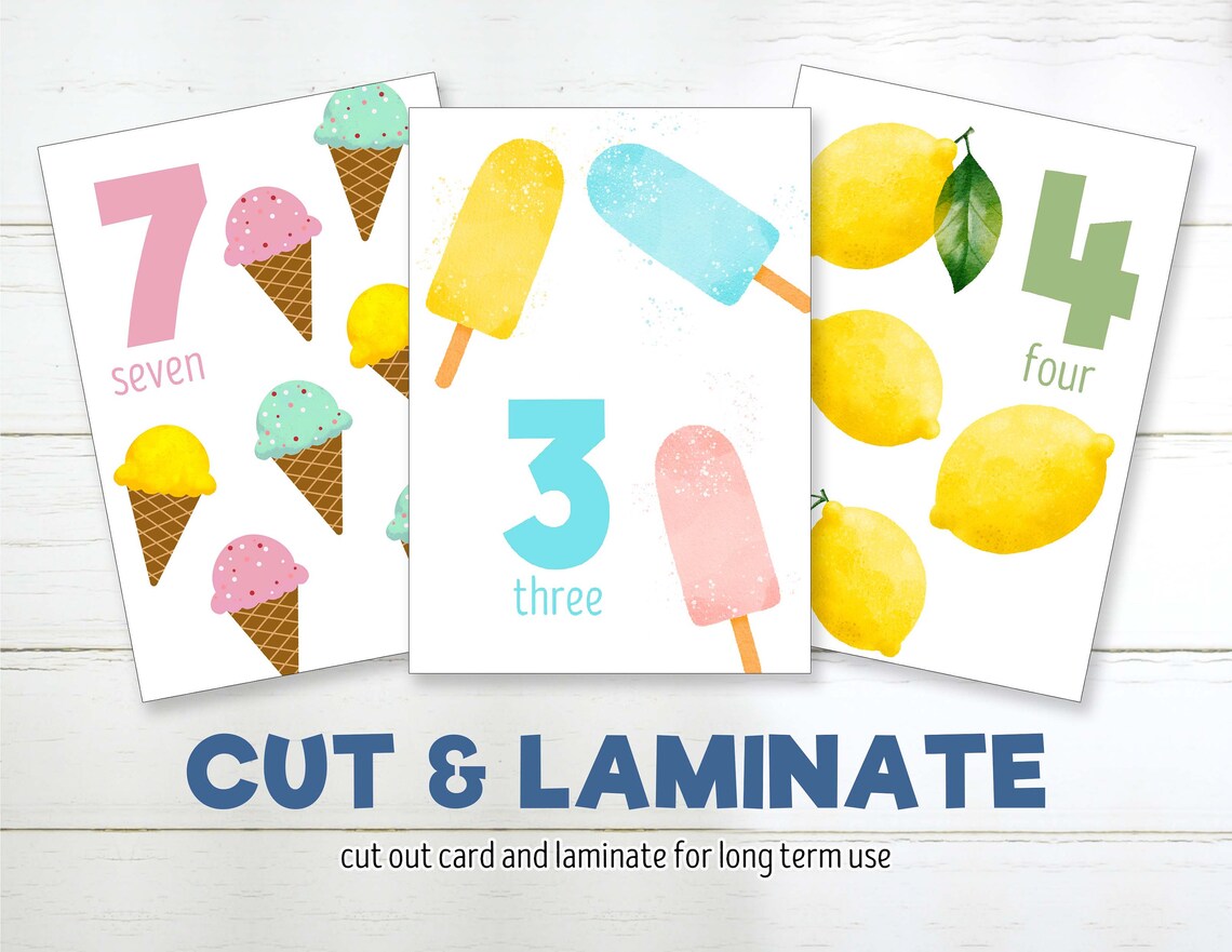Printable Numbers Flash Cards 1 to 10 Classroom Decor - Etsy