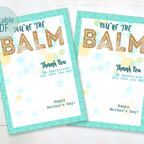 Teacher Gift Teacher Appreciation Gift You're the Balm - Etsy