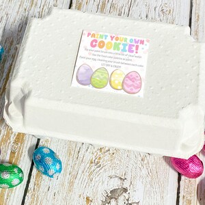 Printable PYO Cookie Tag With Instructions Paint Your Own Cookies ...