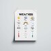 Weather Printable Watercolor Weather Chart Home School Print Classroom ...