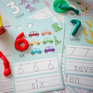 Printable Numbers 1 to 20 Tracing Flashcards Math Worksheets Preschool ...