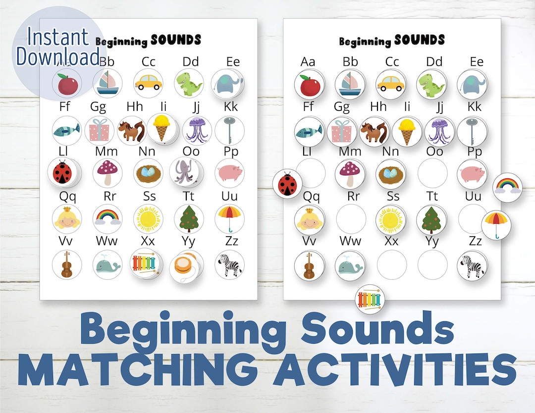 Printable Beginning Sounds Preschool Printables Worksheets ABC Letters ...