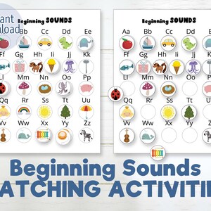 Printable Beginning Sounds Preschool Printables Worksheets ABC Letters ...