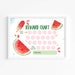 Printable Watermelon Reward Chart for Kids Editable PDF Summer Behavior ...