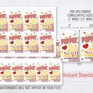 Printable Happy Nurses Week Popcorn Tag Gift Tag Nurses Just Poppin by ...