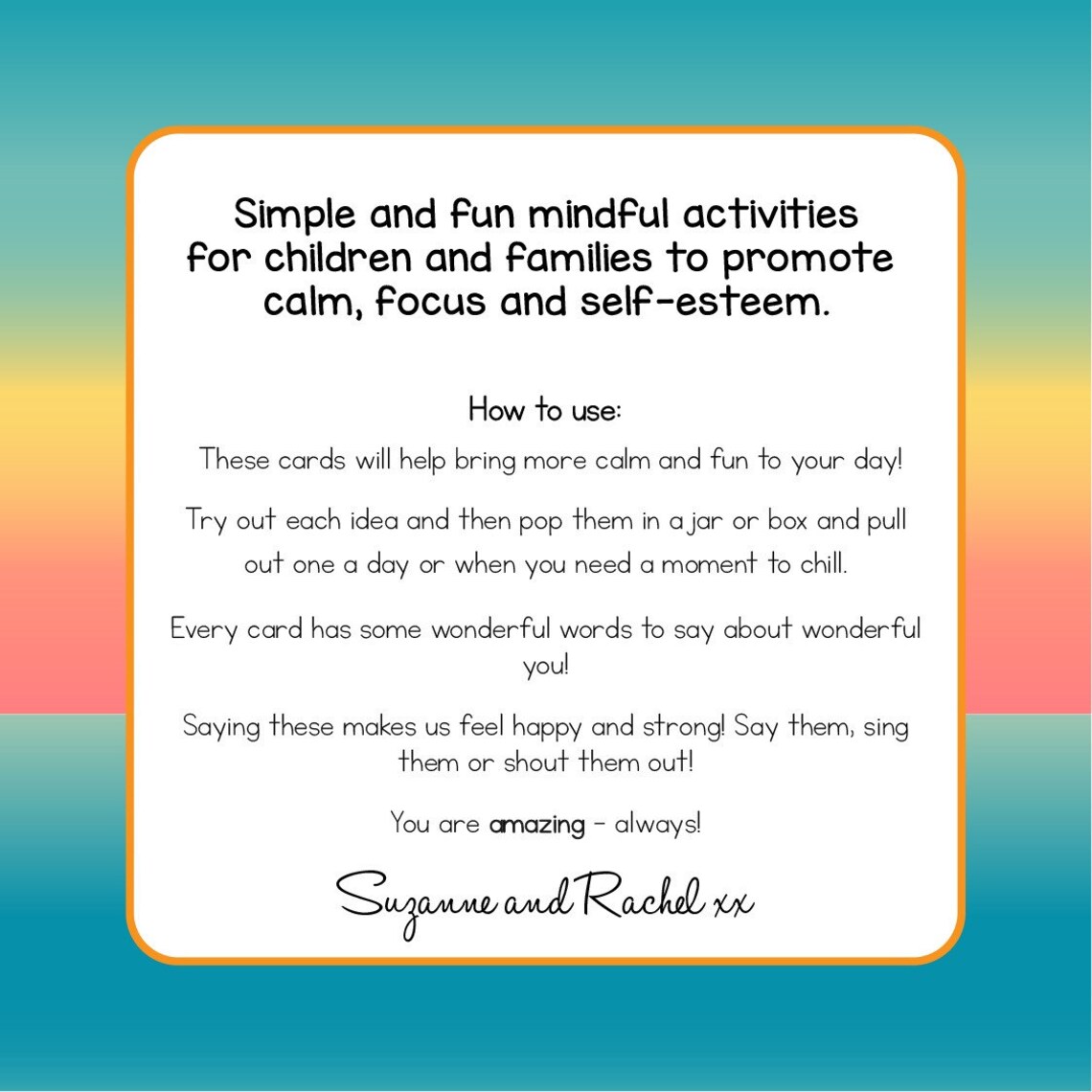 Children’s Mindfulness Cards - Etsy UK
