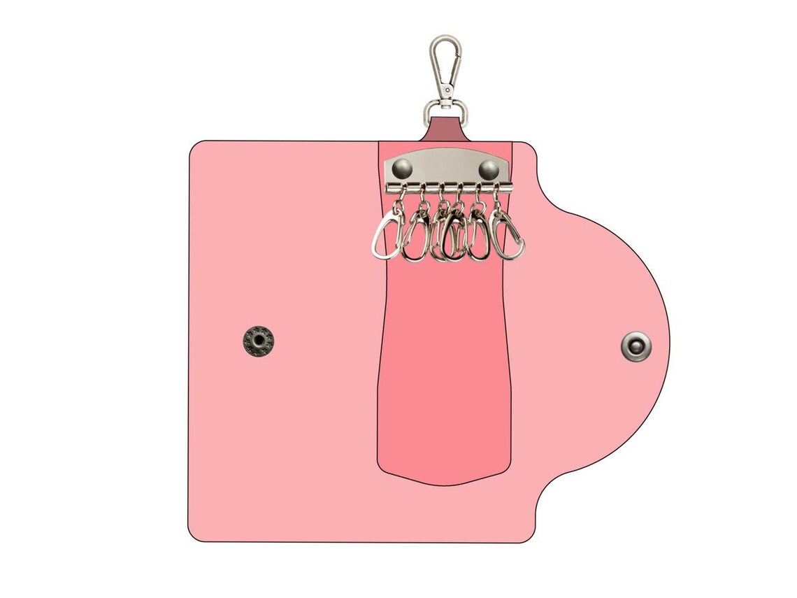 Leather Key Holder Template Key Bag Pattern DIY Keys Cover - Etsy