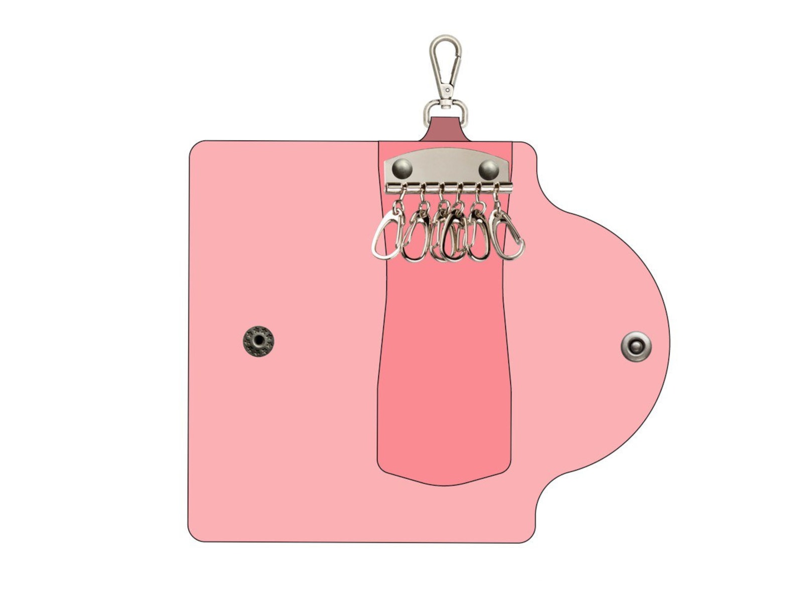 Leather Key Holder Template Key Bag Pattern DIY Keys Cover - Etsy