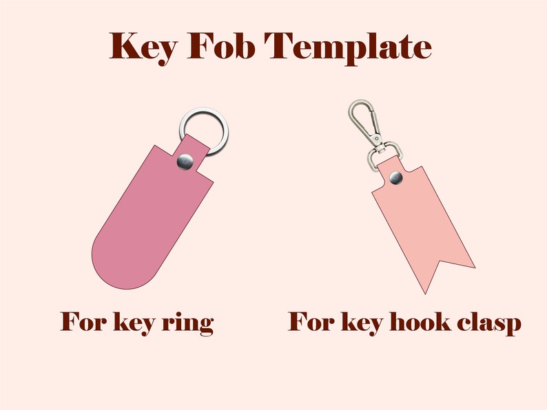 Cute Key Fob Template Collection Keychain Svg Bundle Keys - Etsy