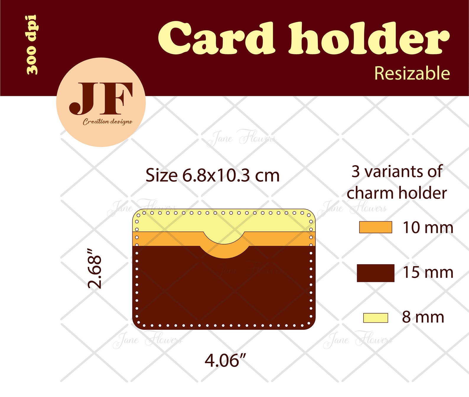 Business Card Holder SVG Keychain Card Holder SVG Card - Etsy