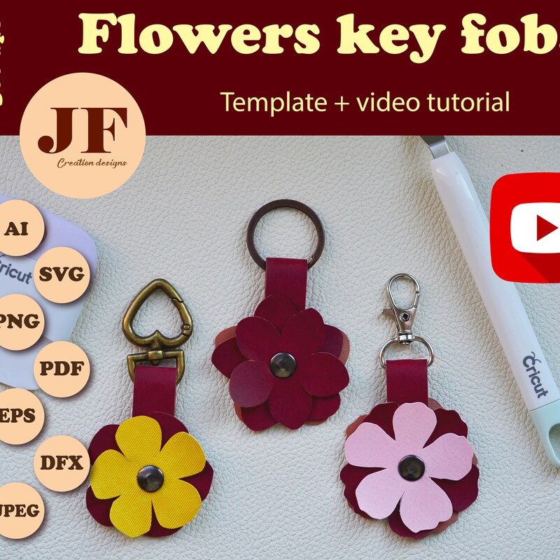 Leather Key Fob - Etsy