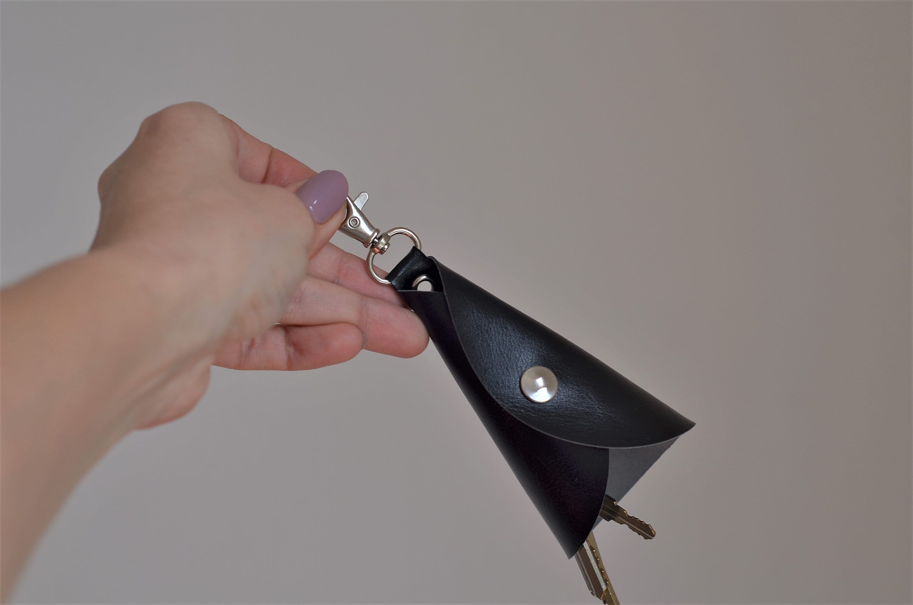 Leather Key Holder Template, Easy Pattern of Cute Key Storage, DIY Key ...