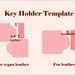 Leather Key Holder Template, Key Bag Pattern, DIY Keys Cover, Key Pouch ...