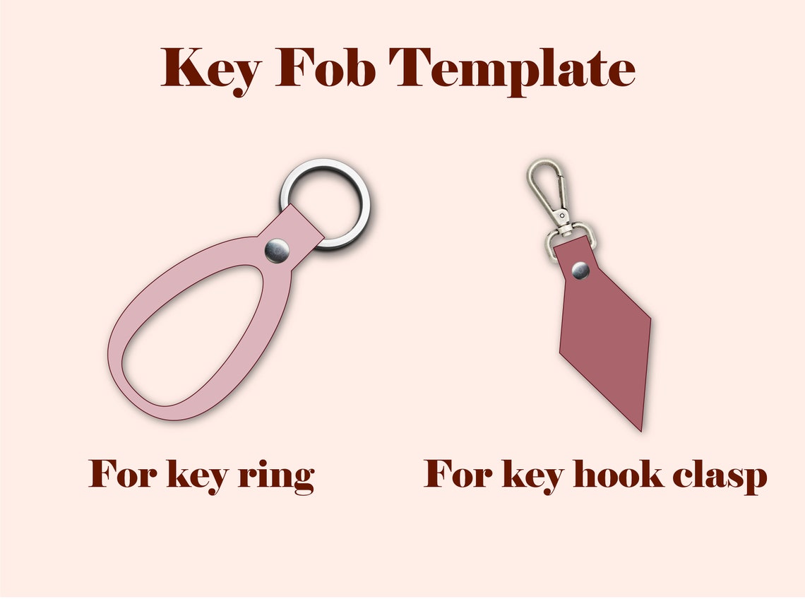Cute Key Fob Template Keychain Svg Bundle Keys Organizer - Etsy