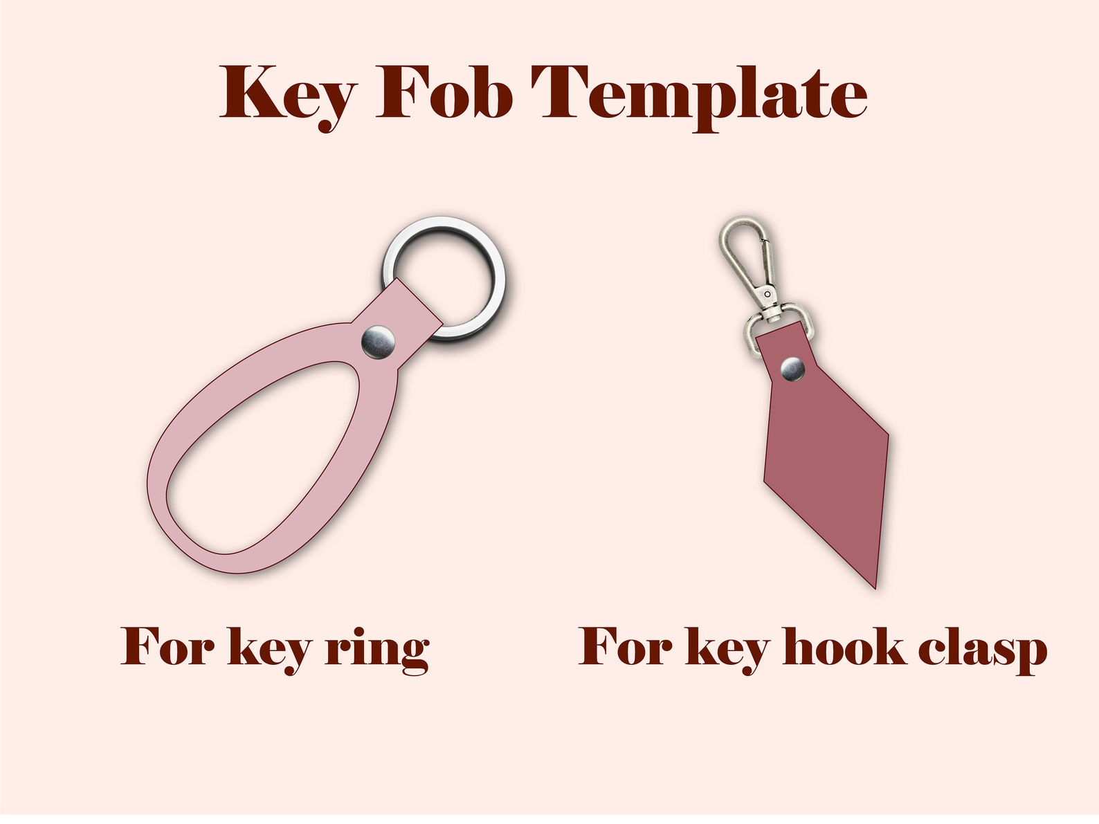 Cute Key Fob Template Keychain Svg Bundle Keys Organizer - Etsy