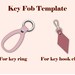 Cute Key Fob Template, Keychain Svg Bundle, Keys Organizer Pattern ...