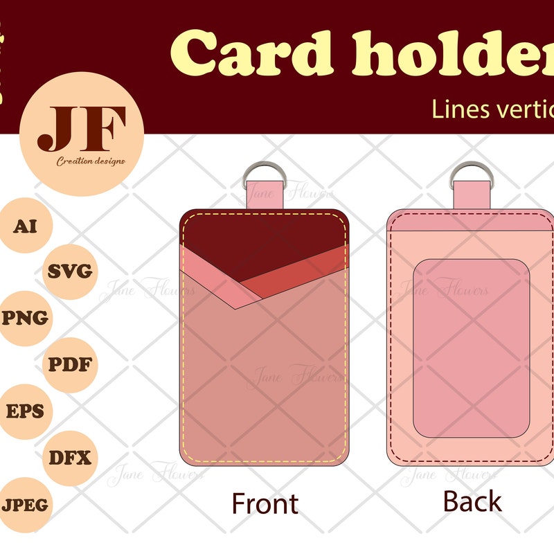Woman Card Holder Svg - Etsy