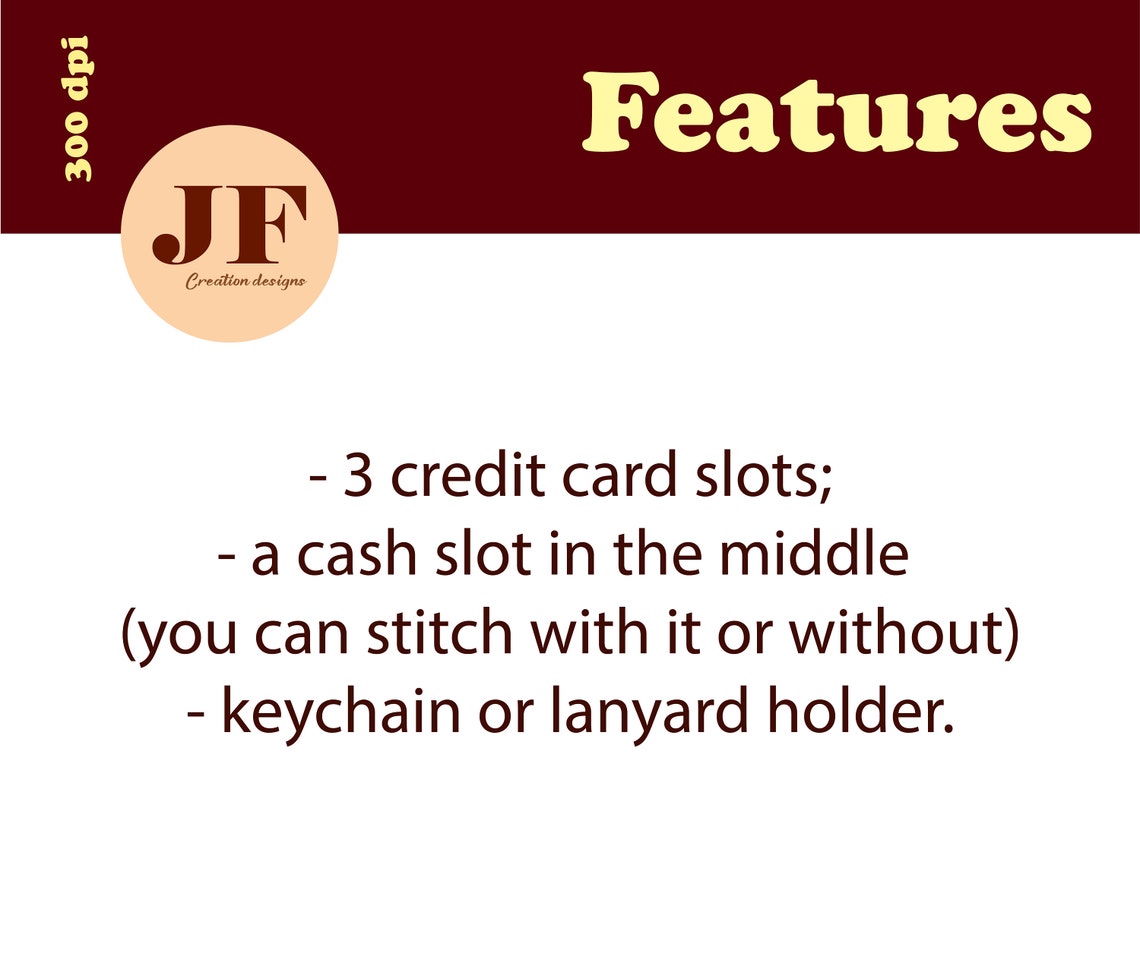 Business Card Holder SVG Keychain Card Holder SVG Card - Etsy