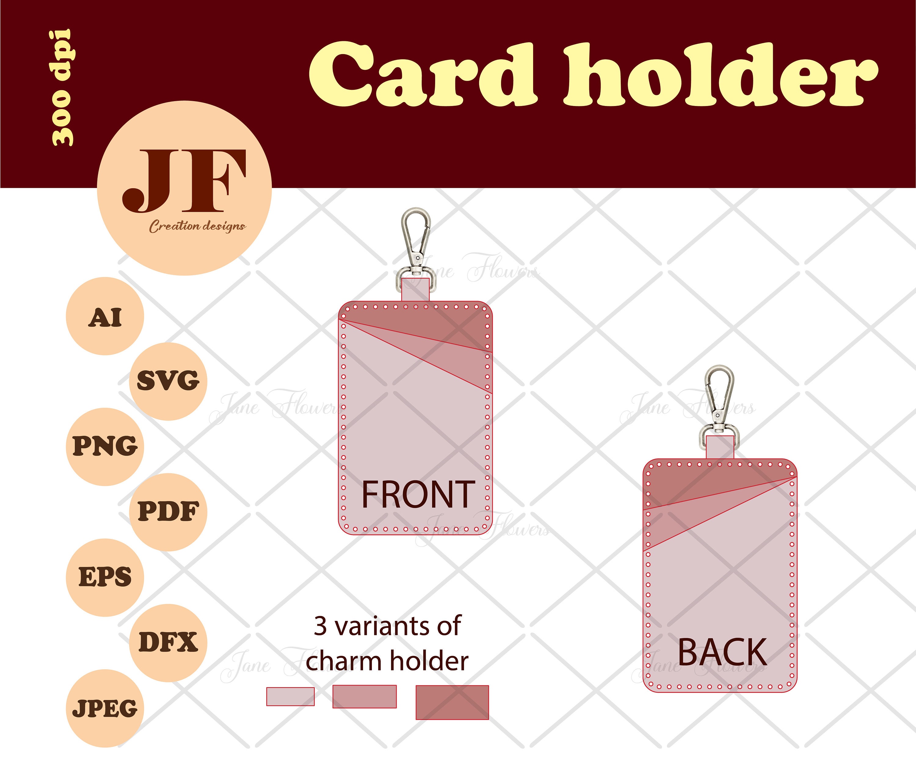 ID Card Holder Svg Id Badge Holder Business Card Holder SVG - Etsy