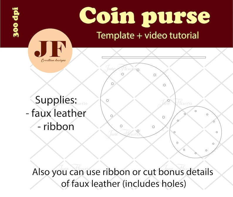 Mini Coin Purse Template SVG, DIY Cricut Project, Small Coin Holder ...