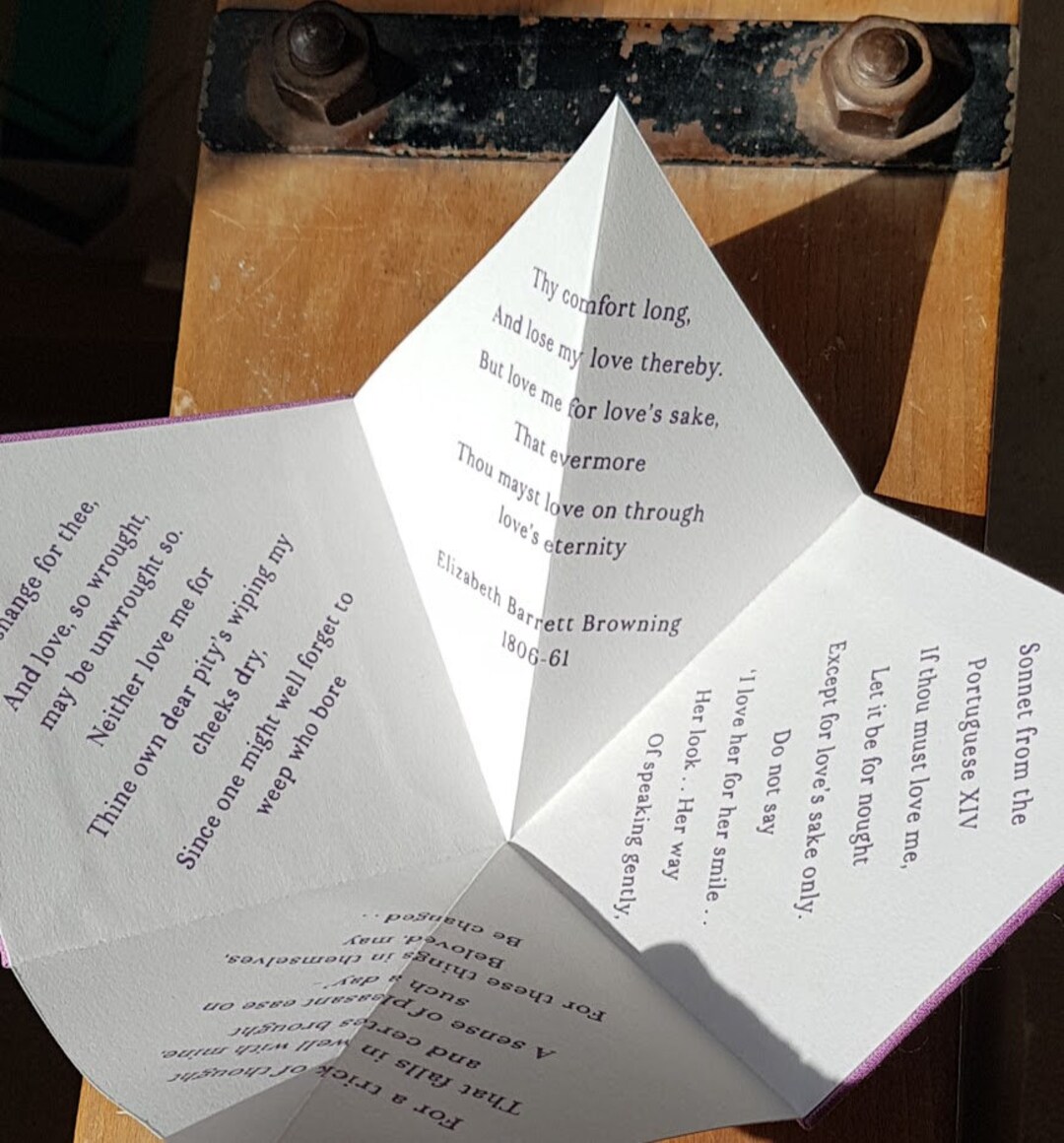 Handmade Origami Poem Books - Etsy
