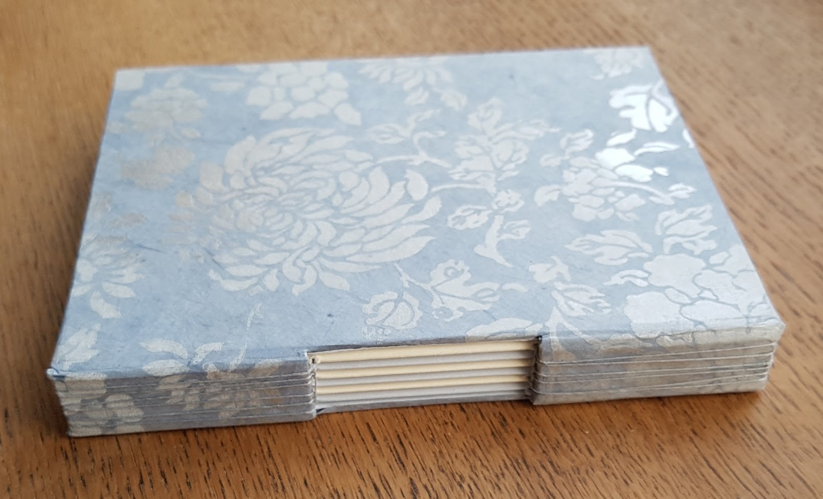 Blue and Silver Buttonhole Journal - Etsy UK