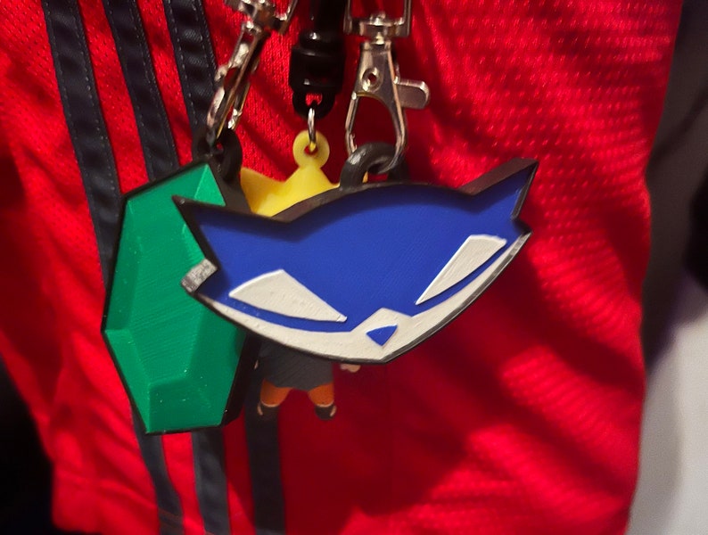 All 3 Sly Cooper Keychains 3d Printed - Etsy
