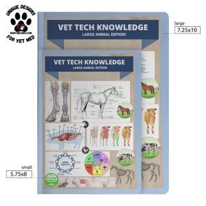 Vet Tech Knowledge (large Animal Edition) Paperback Journal Small and ...