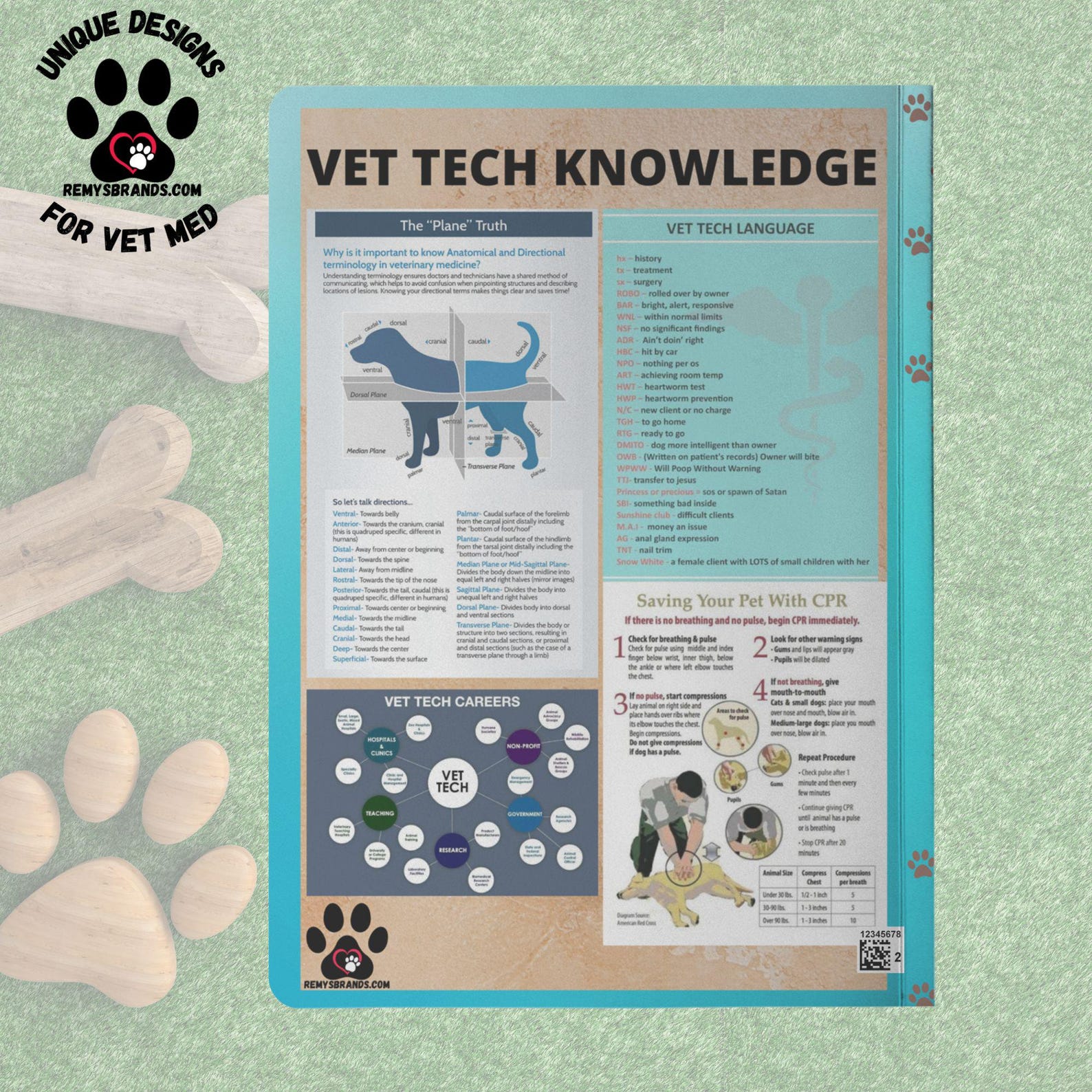 Vet Tech Knowledge Paperback or Hardcover Journals | Small Animal ...