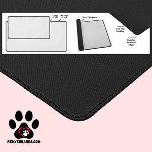 Veterinary Custom Desk Mats in 2 Sizes | Paw Prints ECG Home or Office ...
